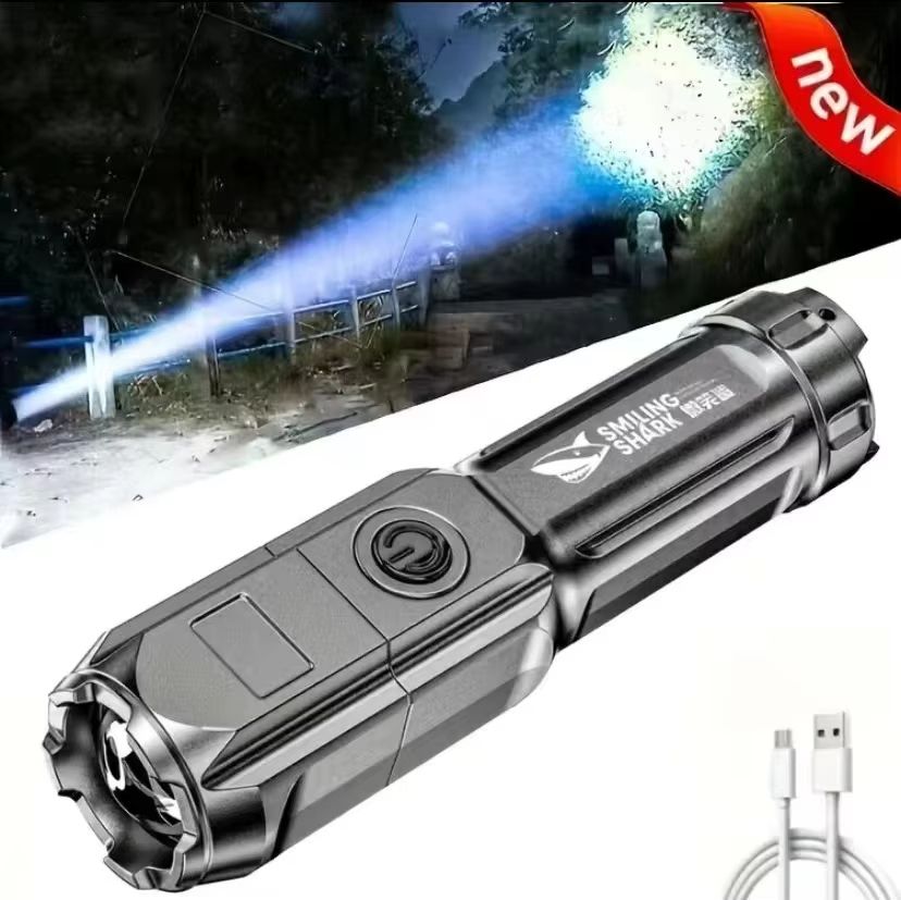Ultra-Bright Rechargeable LED Flashlight – 100000 Lumen Tact | Inspire ...