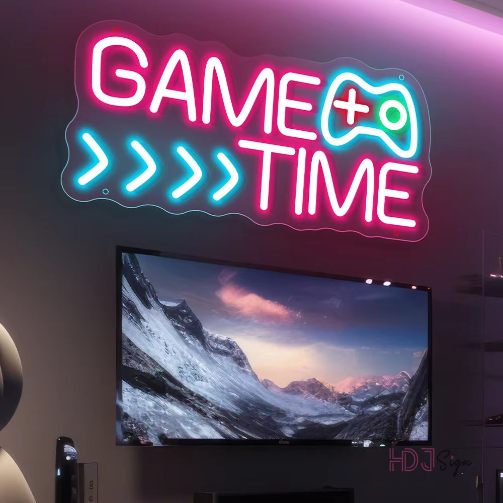 Ultimate Gaming Neon Sign Gamepad LED Wall Art – Gamer Room | Inspire ...