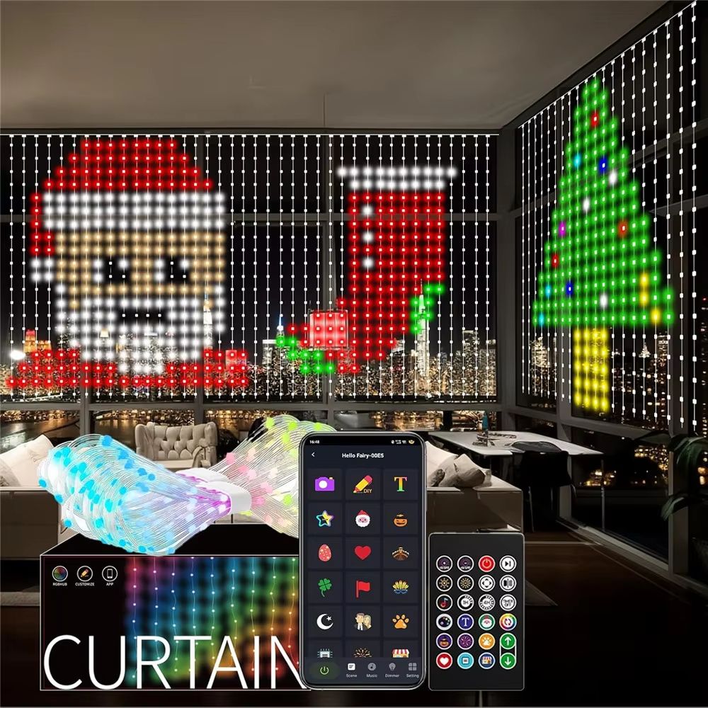 RGB Smart Curtain Lights – 400 to 800 LED Color-Changing Dra | Inspire ...