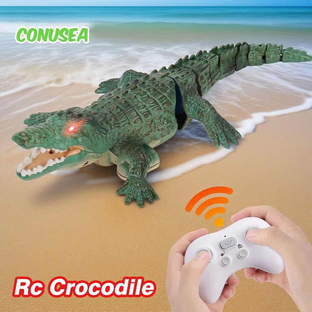 Remote Control Crocodile-Head Electric Boat for Pool and Pon | Inspire ...
