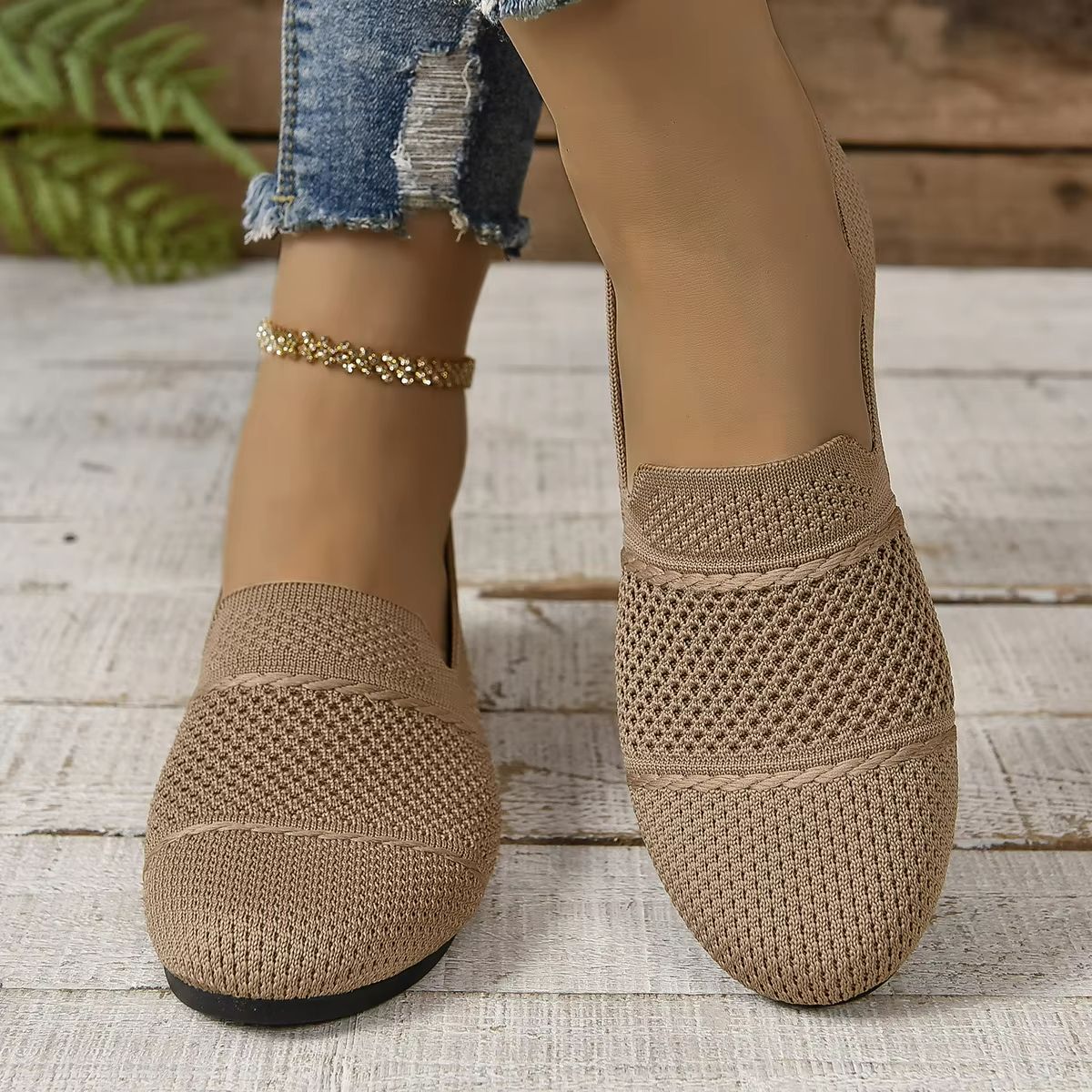 Summer Breeze Mesh Square Toe Flats – Breathable Hollow Out | Inspire ...