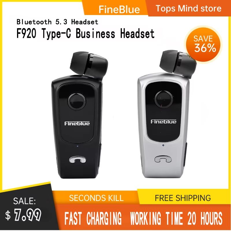 Fineblue F920 Retractable Bluetooth Headset – Mini Wireless | Inspire ...