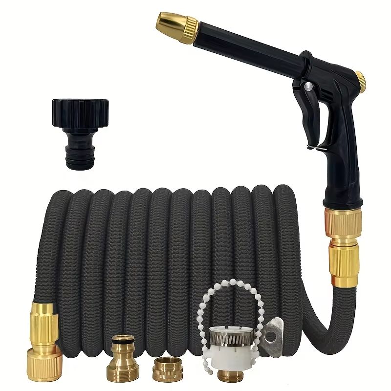 Expandable Magic Hose with Spray Gun – High-Pressure Garden | Inspire ...