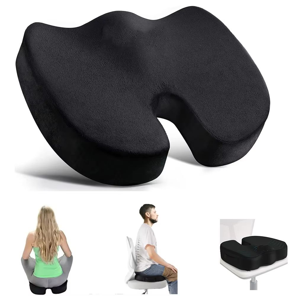 U-Shaped Memory Foam Seat Cushion – Orthopedic Chair Pillow | Inspire ...