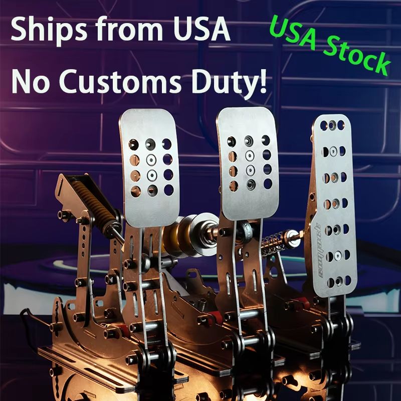 SIMJACK UT Sim Racing Pedals – Hydraulic Load Cell Pedals wi | Inspire ...