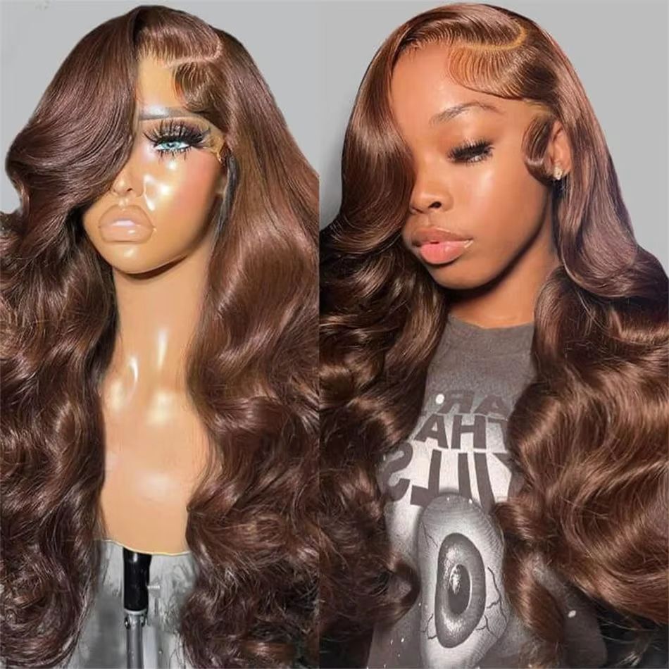 Chocolate Brown Body Wave Lace Front Wig – Transparent HD 13 | Inspire ...