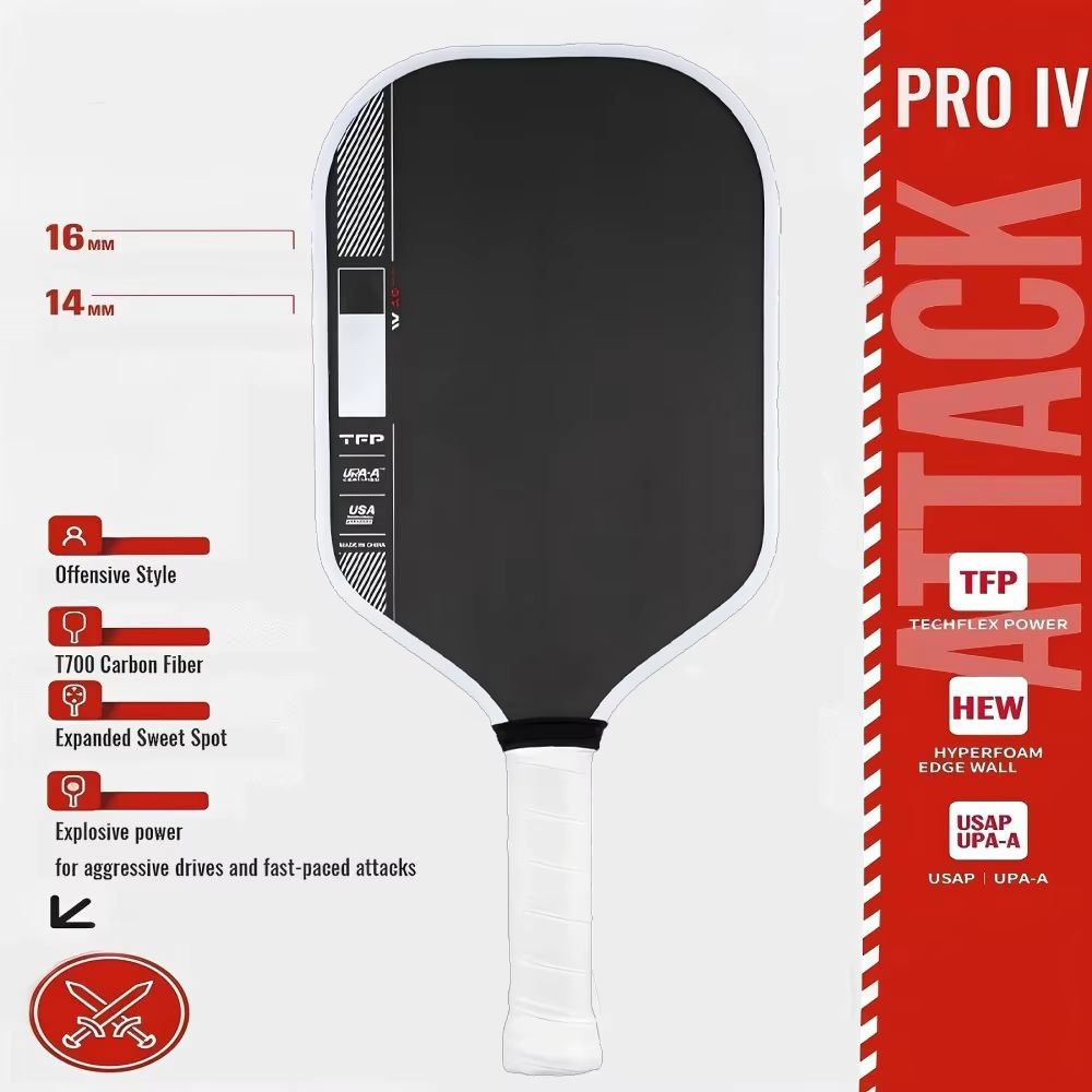 Perseus Pro IV Pickleball Paddle – Gen 4 Foam Core with T700 | Inspire ...