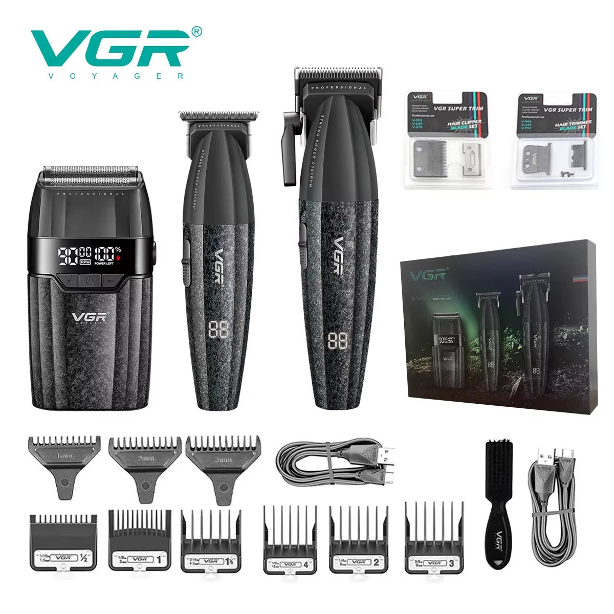 VGR V-640 Professional Hair Clipper – Rechargeable 9000 RPM | Inspire Uplift