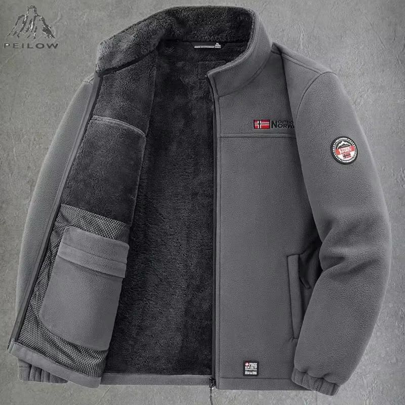 Men's Winter Fleece Jacket – Thicken Warm Outdoor Hiking & C | Inspire ...