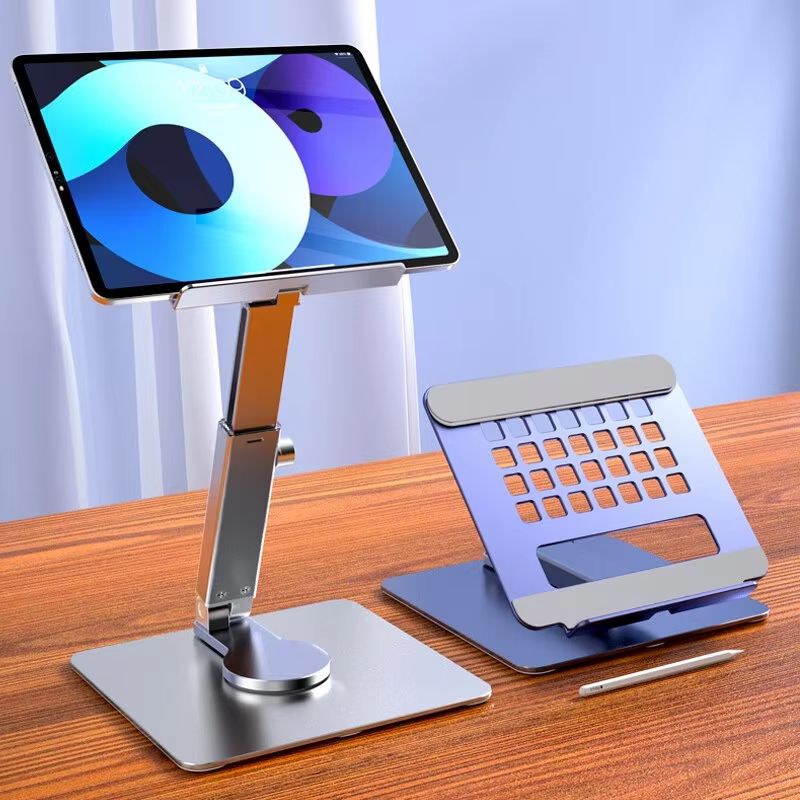 Aluminum 360° Rotating Tablet Stand – Adjustable Folding Des | Inspire ...