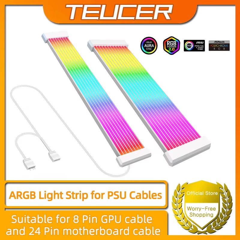 RGB PSU Cable Extension Kit – 5V 3-Pin ARGB Sync for 6/8/12/ | Inspire ...
