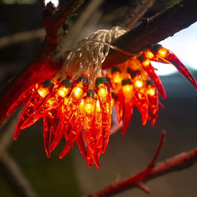 Red Chilli LED String Lights – Battery/USB Powered Fairy Gar | Inspire ...
