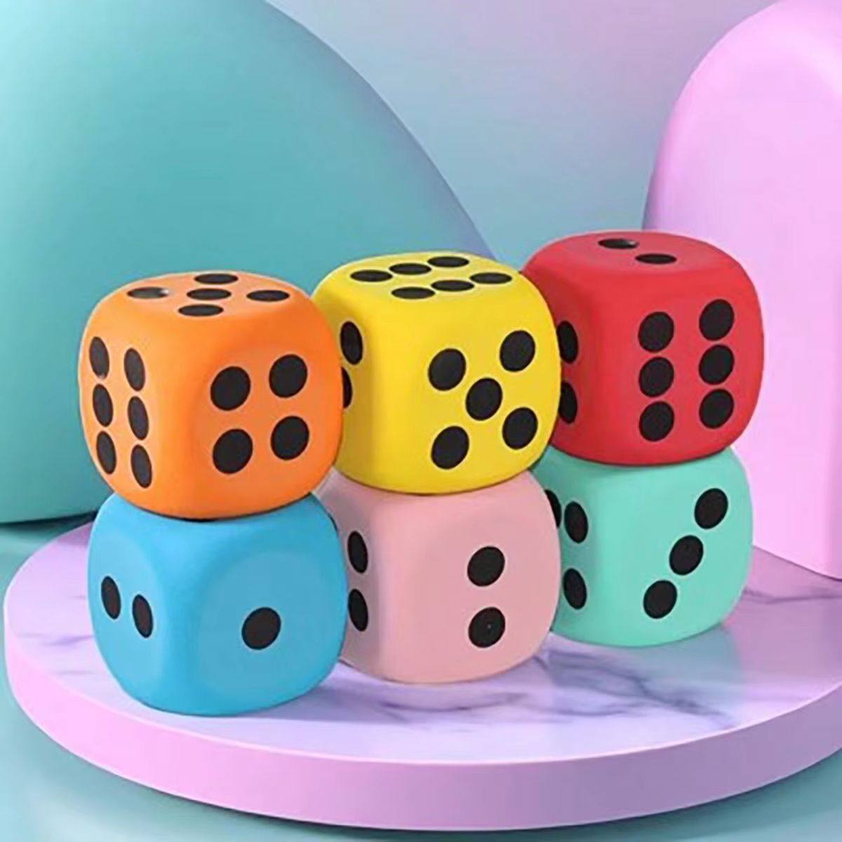 Interactive Soft Foam Dice Set – Jumbo Pet Game Dice for Pla | Inspire ...