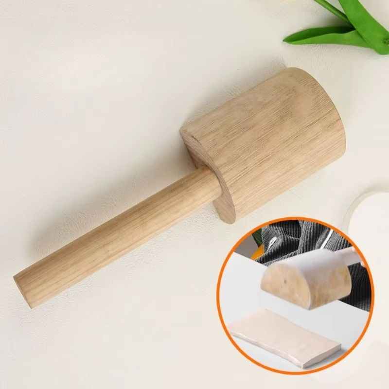 Wood Clay Patting Board Solid Wood Pottery Mallet Tool | Inspire Uplift