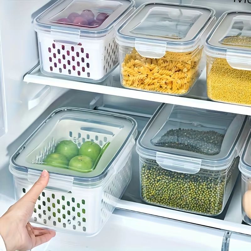 Kitchen Refrigerator Fresh-Keeping Box with Sealed Cover for | Inspire ...