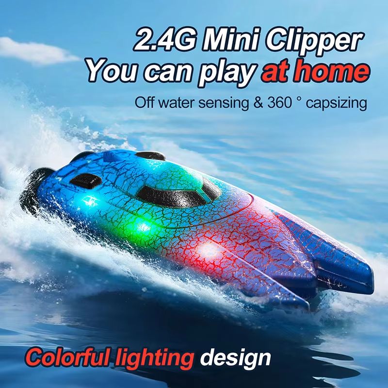 WaveMaster 2.4 GHz Waterproof RC Racing Boat with 360° Flip | Inspire ...