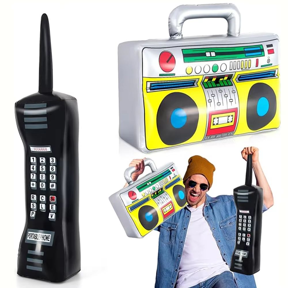 RetroWave 90s Inflatable Radio & Phone Prop Set (2-Pack) – H | Inspire ...