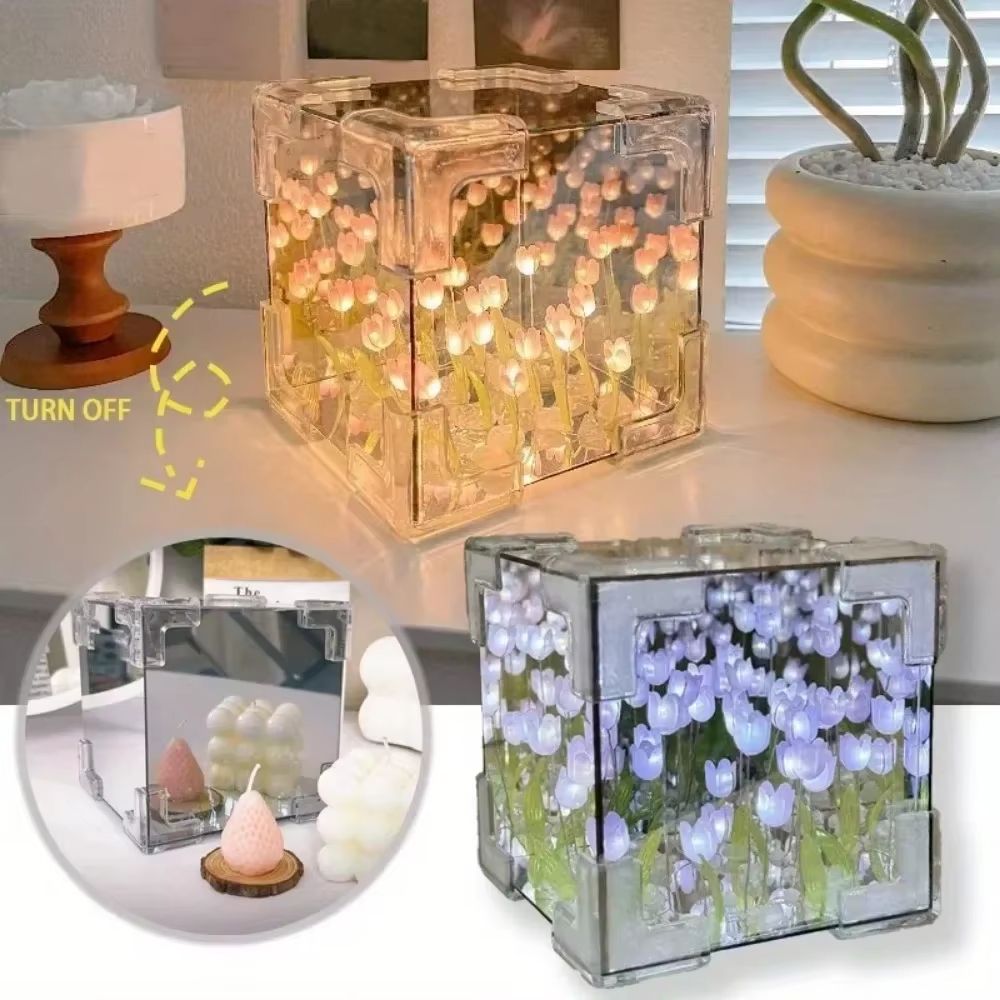 DIY Tulip Mirror Night Light Craft Kit | Inspire Uplift