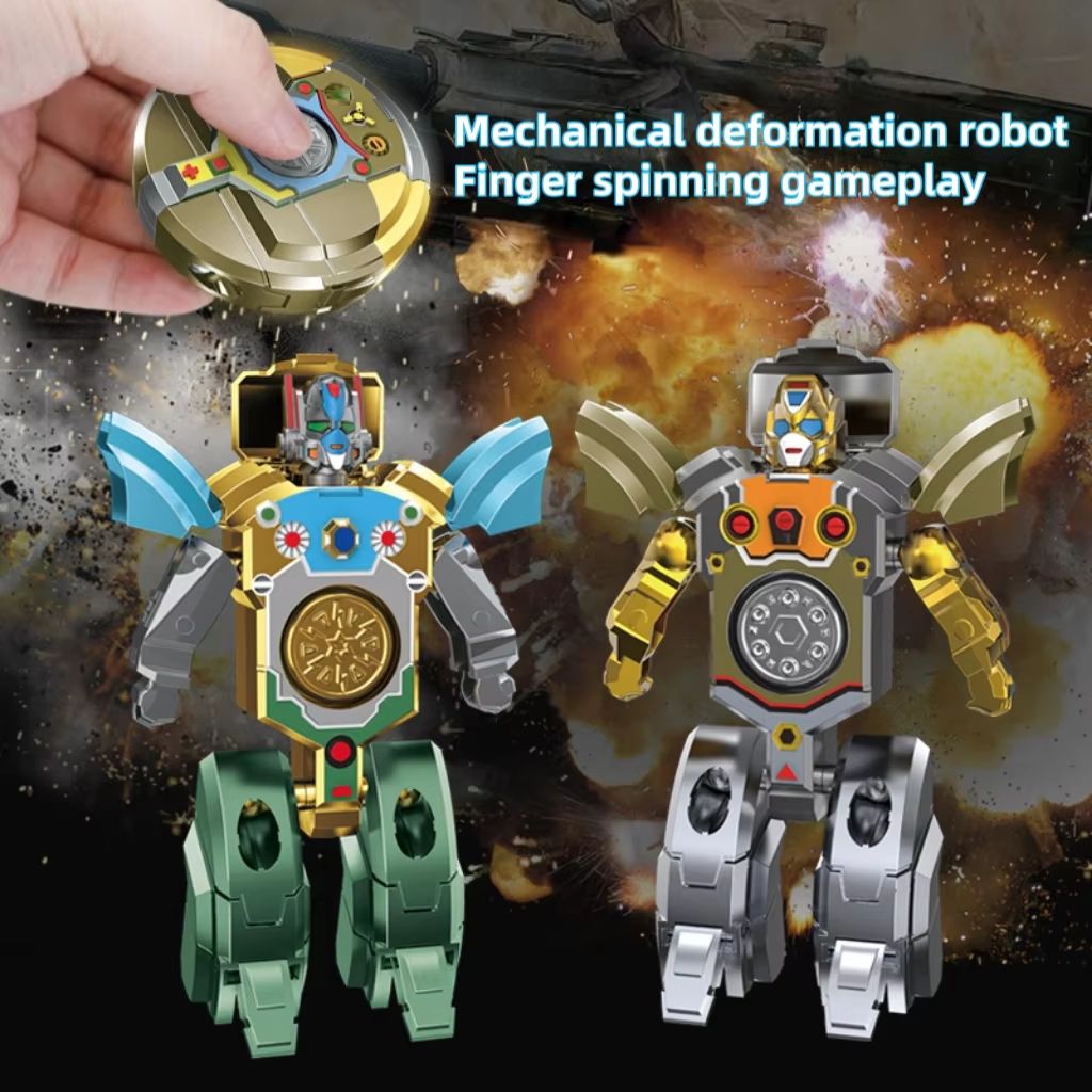 Dual Form Fingertip Gyroscope Transformable Robot Fidget Spi | Inspire ...