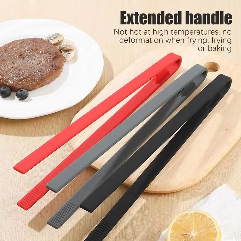 Strong Grip Heat Resistant Silicone Kitchen Tongs BBQ Cookin | Inspire ...