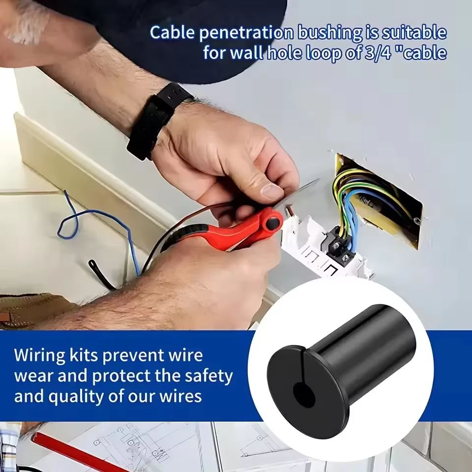 Rubber Wall Grommets 3/4 Inch Waterproof Cable Routing Kit | Inspire Uplift