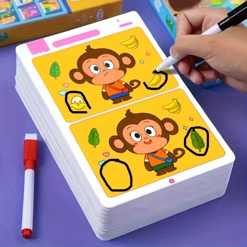 Reusable find the difference game Wipe Clean Activity Cards | Inspire ...