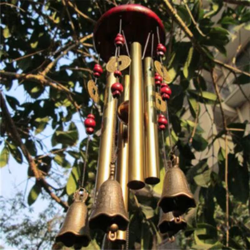 Large Outdoor Wind Chime Tubes Metal Bells Garden & Home Han | Inspire ...