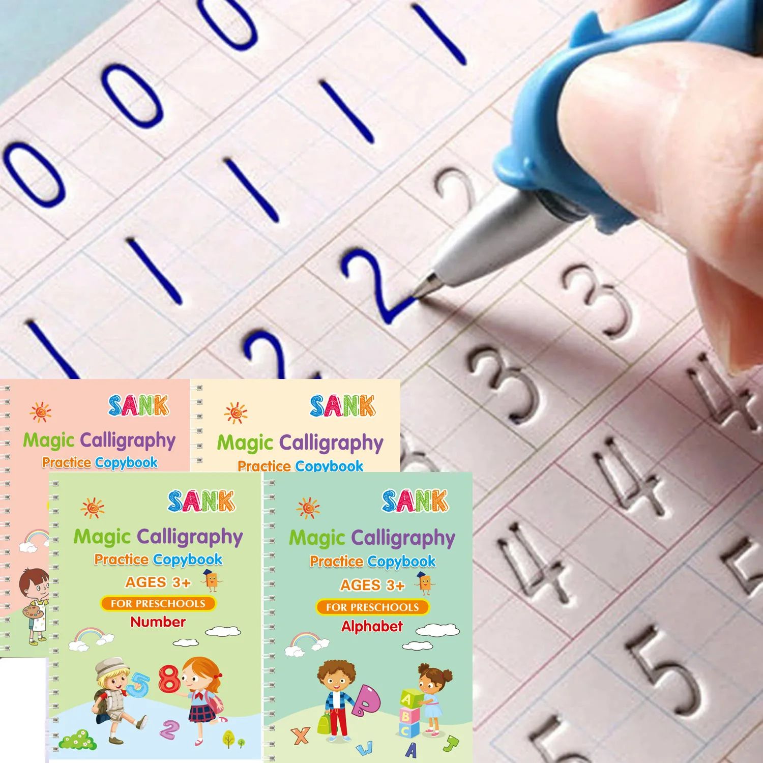 Reusable Magic Writing Practice Copybook Set for Kids | Inspire Uplift