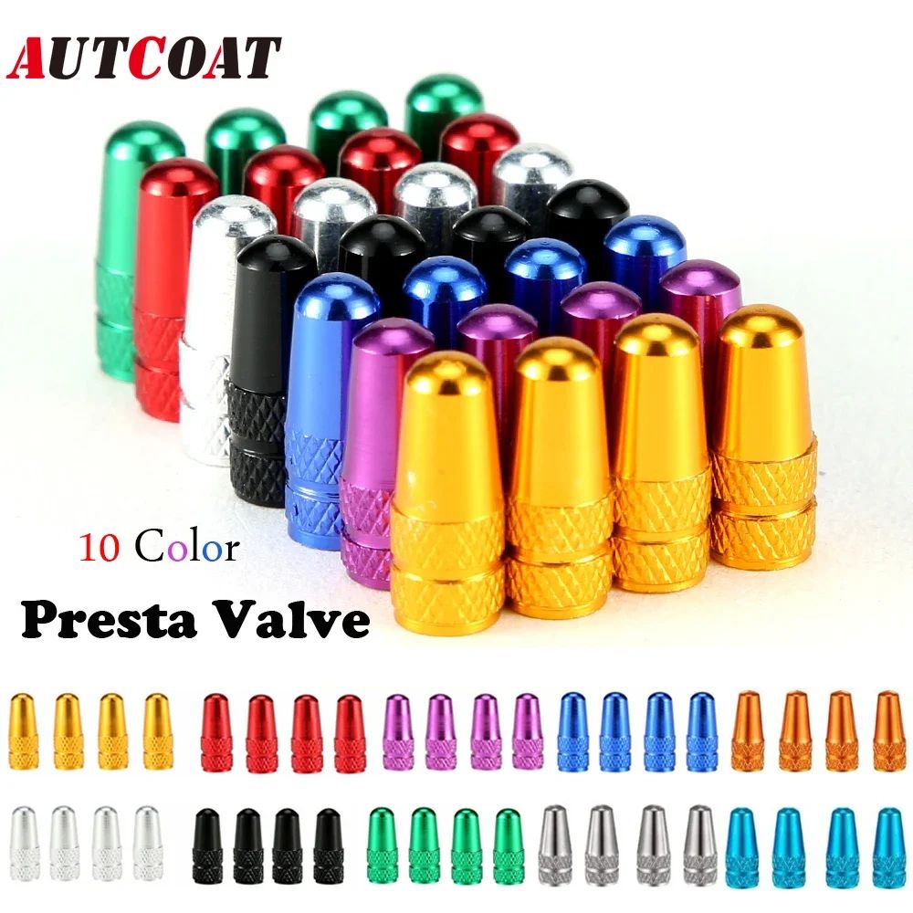 Set of 4 Aluminum Alloy Bicycle Presta Valve Caps for Road M | Inspire ...
