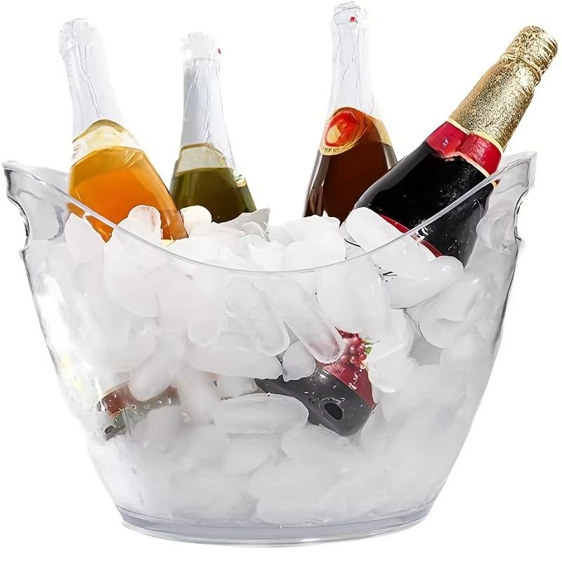 Elegant Transparent Acrylic Ice Bucket Wine and Beverage Coo | Inspire ...