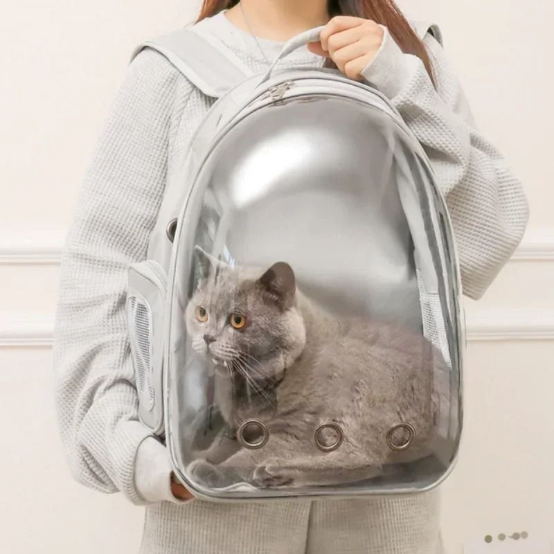 Space Capsule Transparent Pet Backpack Carrier for Cats & Sm | Inspire ...
