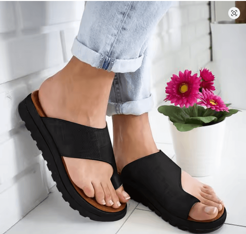 Women's Open-Toe Wedge Platform Slippers – Anti-Slip, Thick | Inspire ...