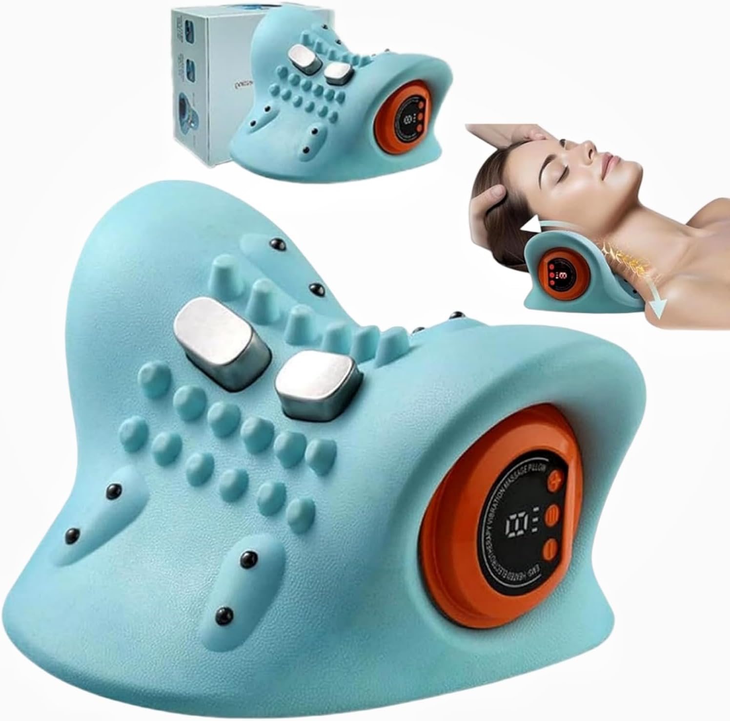 Electric Neck Massager with Airbag Traction and Infrared Hea | Inspire ...