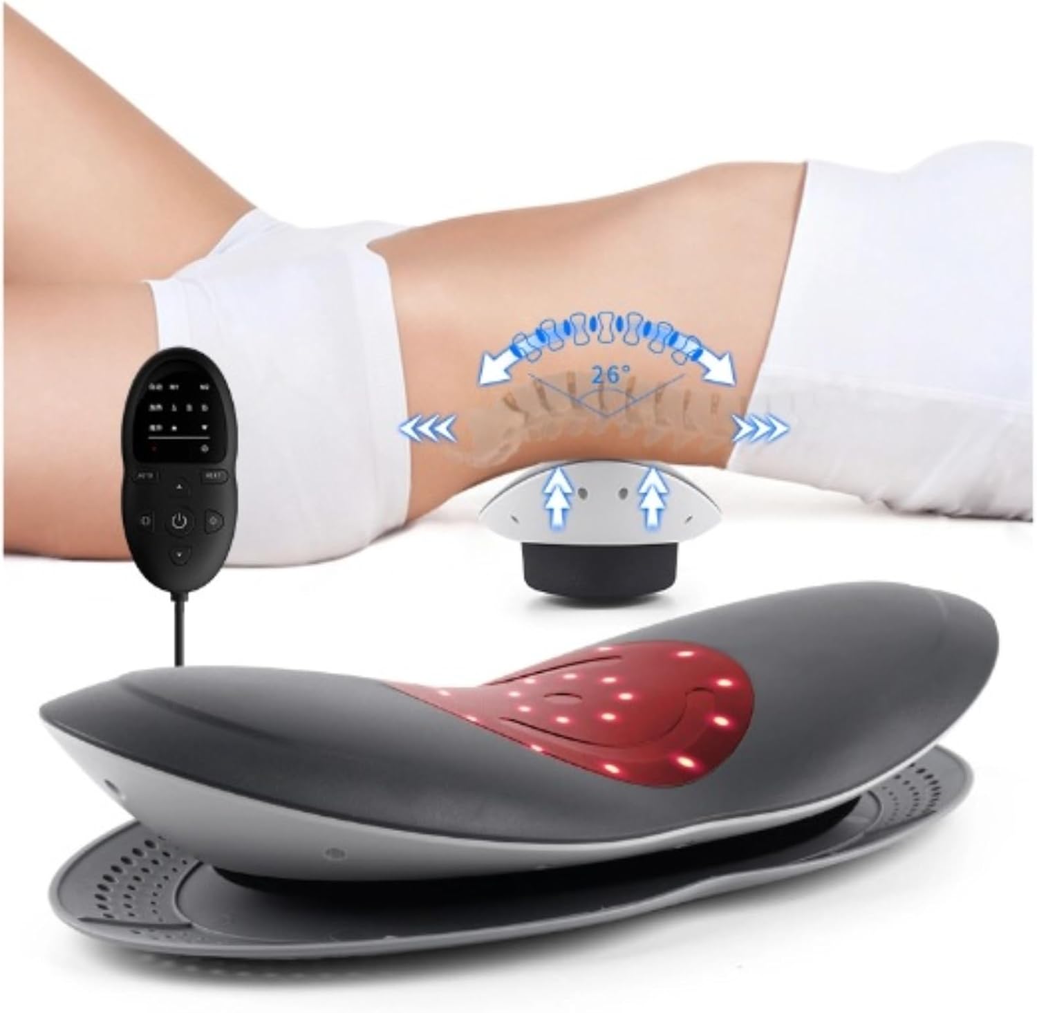 Electric Lumbar Traction Massager with Heat – Sciatica & Low | Inspire ...