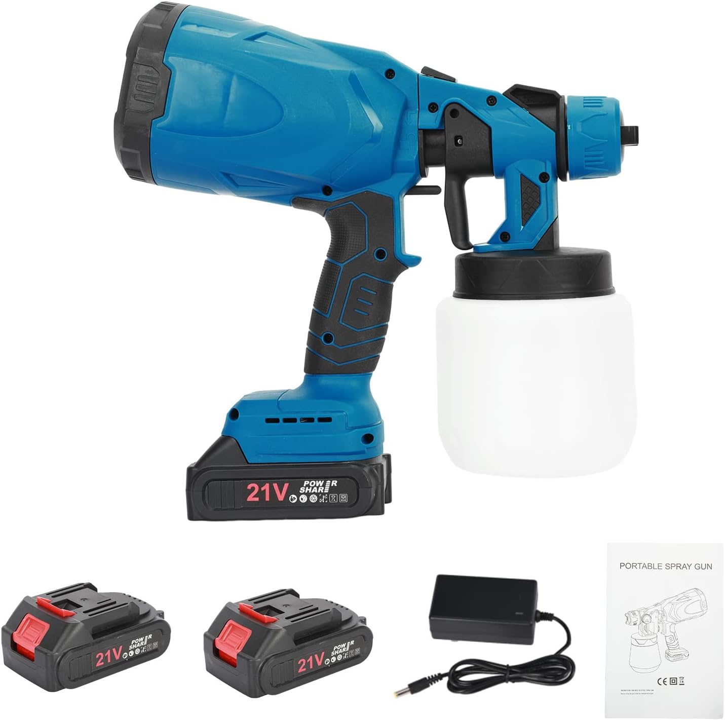 Cordless HVLP Paint Sprayer – 600W Handheld Electric Paint G | Inspire ...