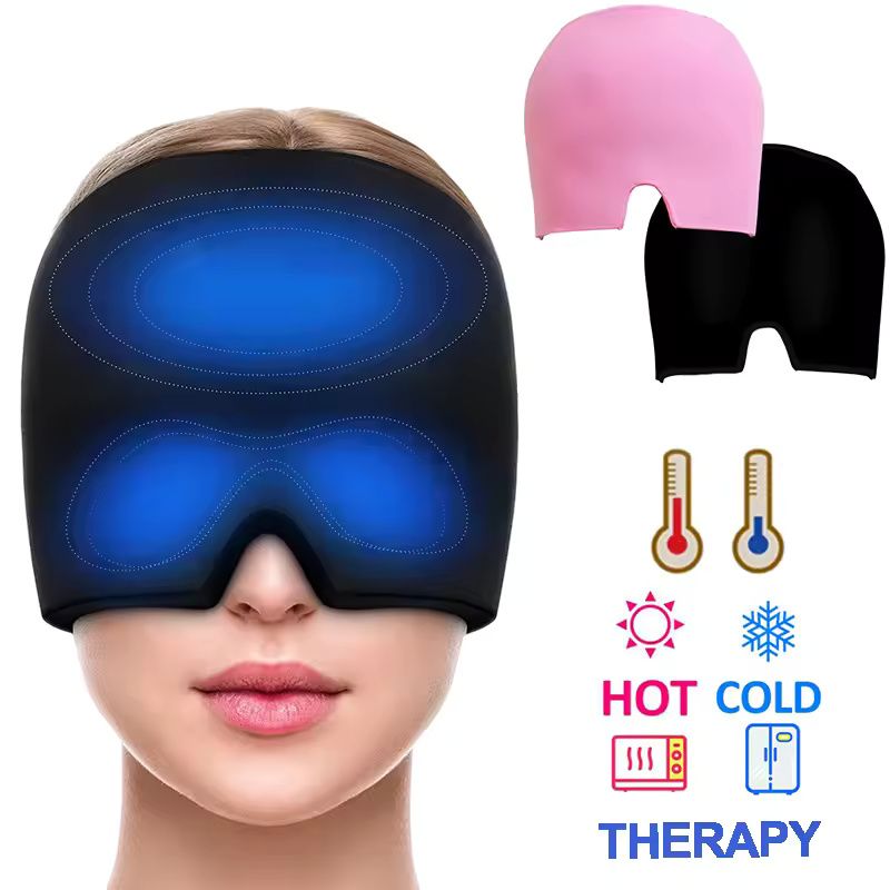 Gel Ice Cap Migraine Headache Relief Cold Compress Wrap | Inspire Uplift