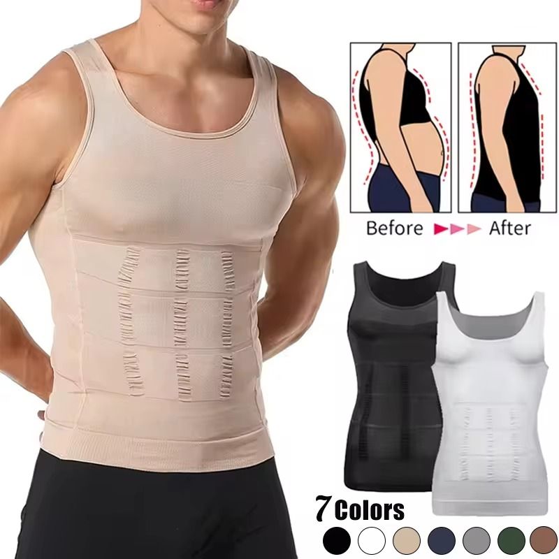 Mens Compression Shaper Tank Top for Abs and Tummy Control | Inspire Uplift