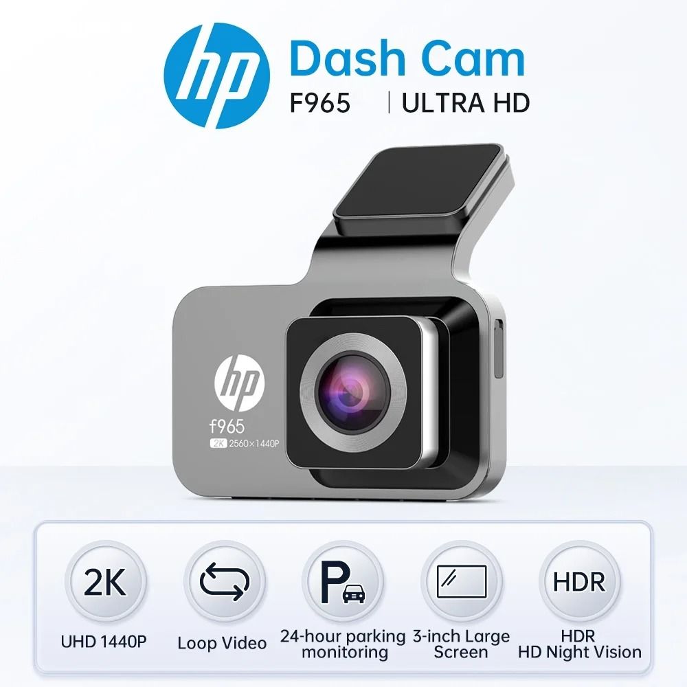 HP 2K Dash Cam with Night Vision WiFi Loop Recording and Par | Inspire Uplift