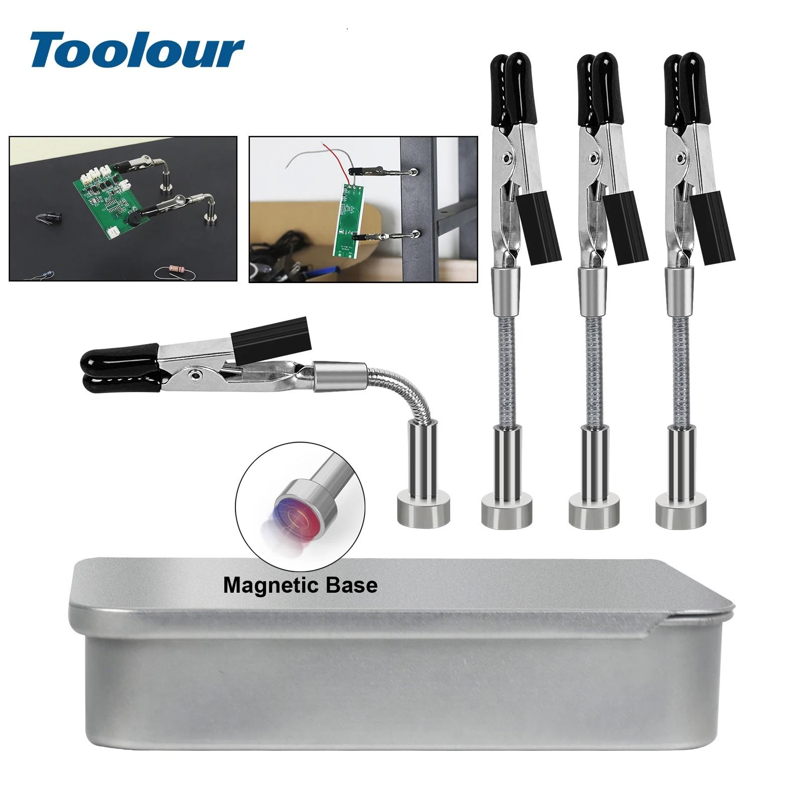 Toolour Magnetic Helping Hands with Flexible Arms and PCB Cl | Inspire ...
