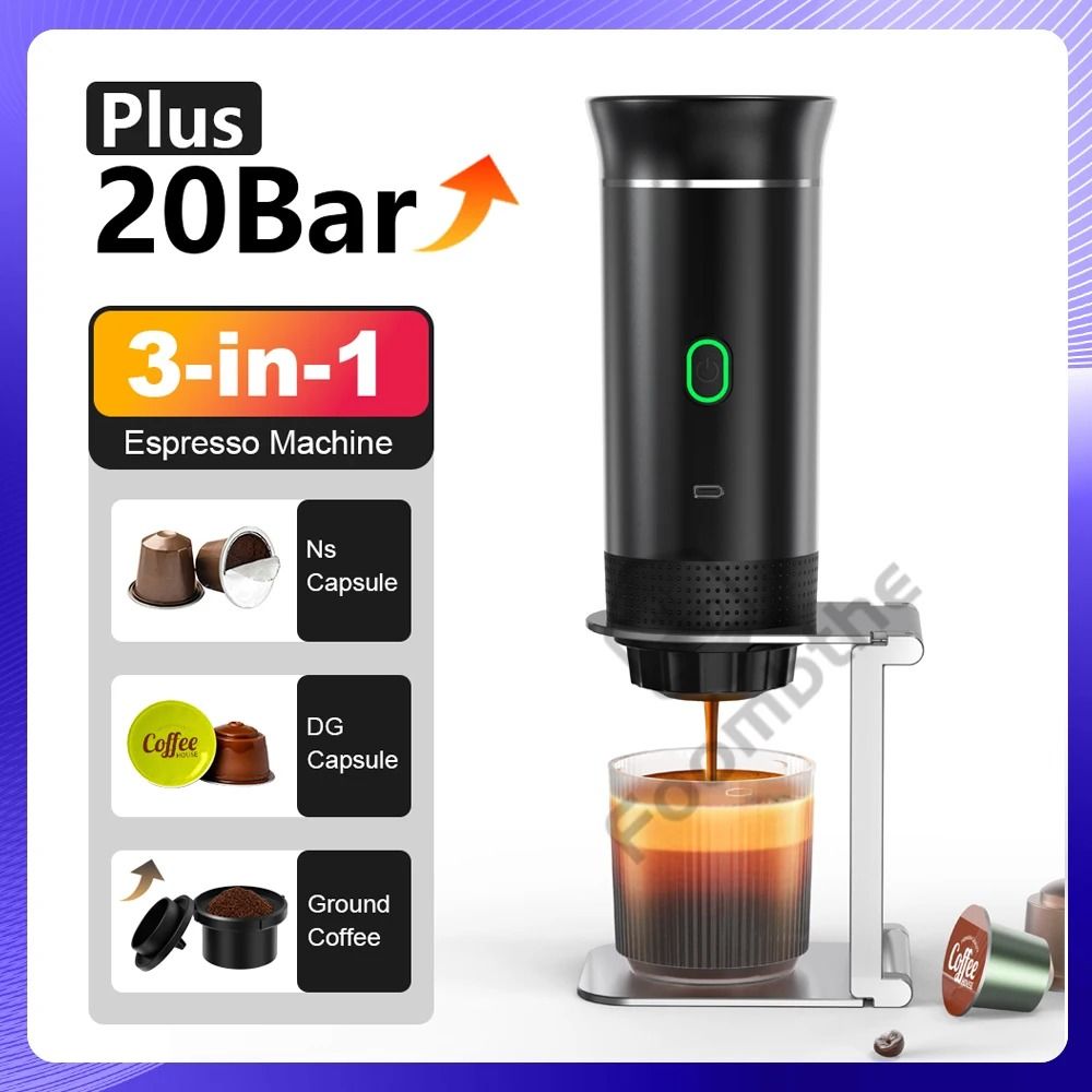 Wireless Electric Portable Espresso Coffee Maker for Car Hom | Inspire ...