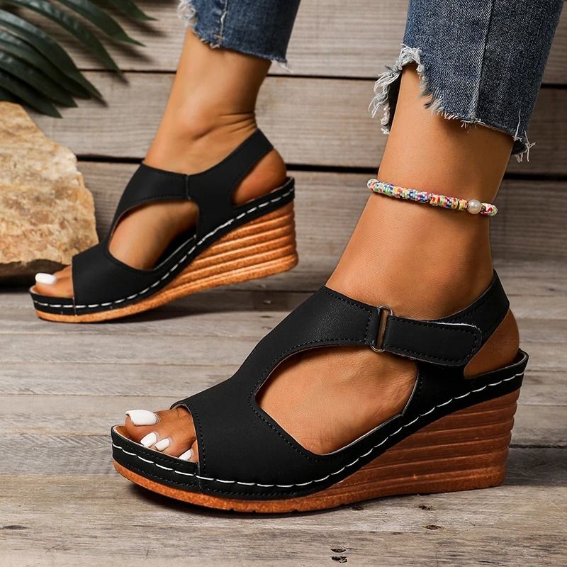 Women Plus Size Wedge Sandals Lightweight Breathable Beach F | Inspire ...