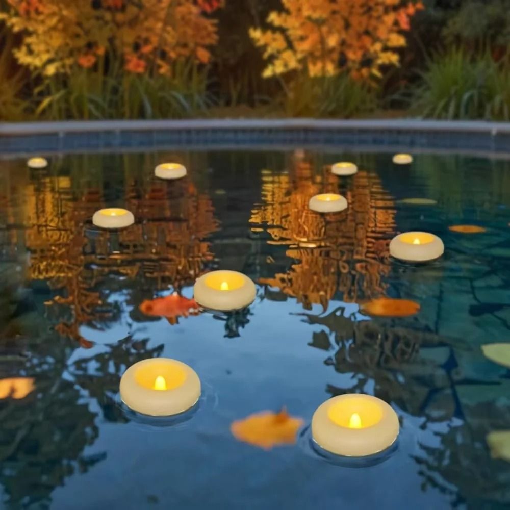 Waterproof Flameless Tealight Candle Floating Electric Candl | Inspire ...