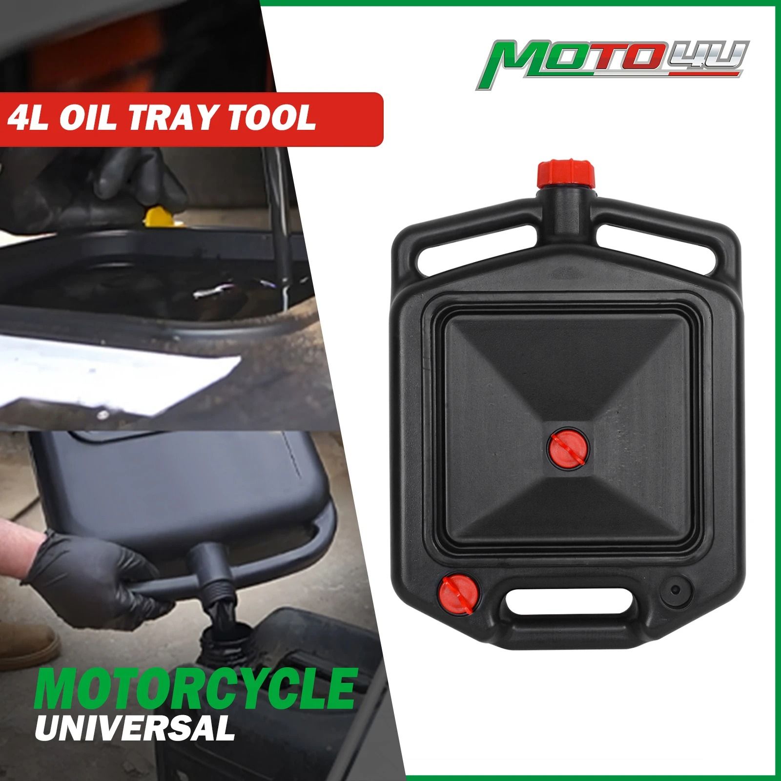 MOTO4U 4L Oil Tray Tool Basin for Car Waste Oil Collection a | Inspire ...