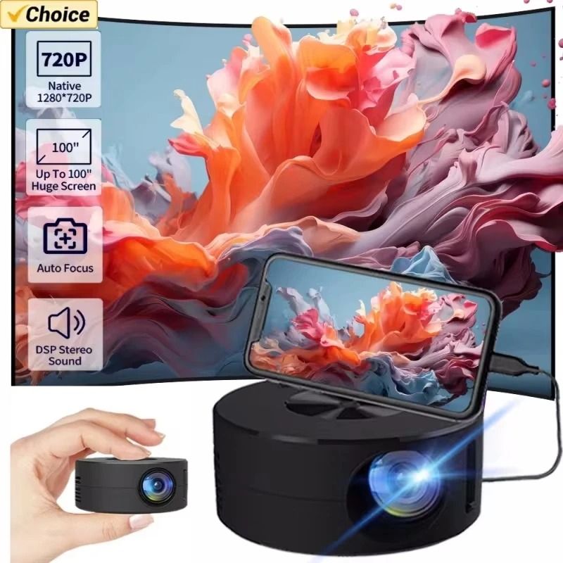 YT200 Mini Projector LED Home Theater Wired Screen Remote Co | Inspire ...