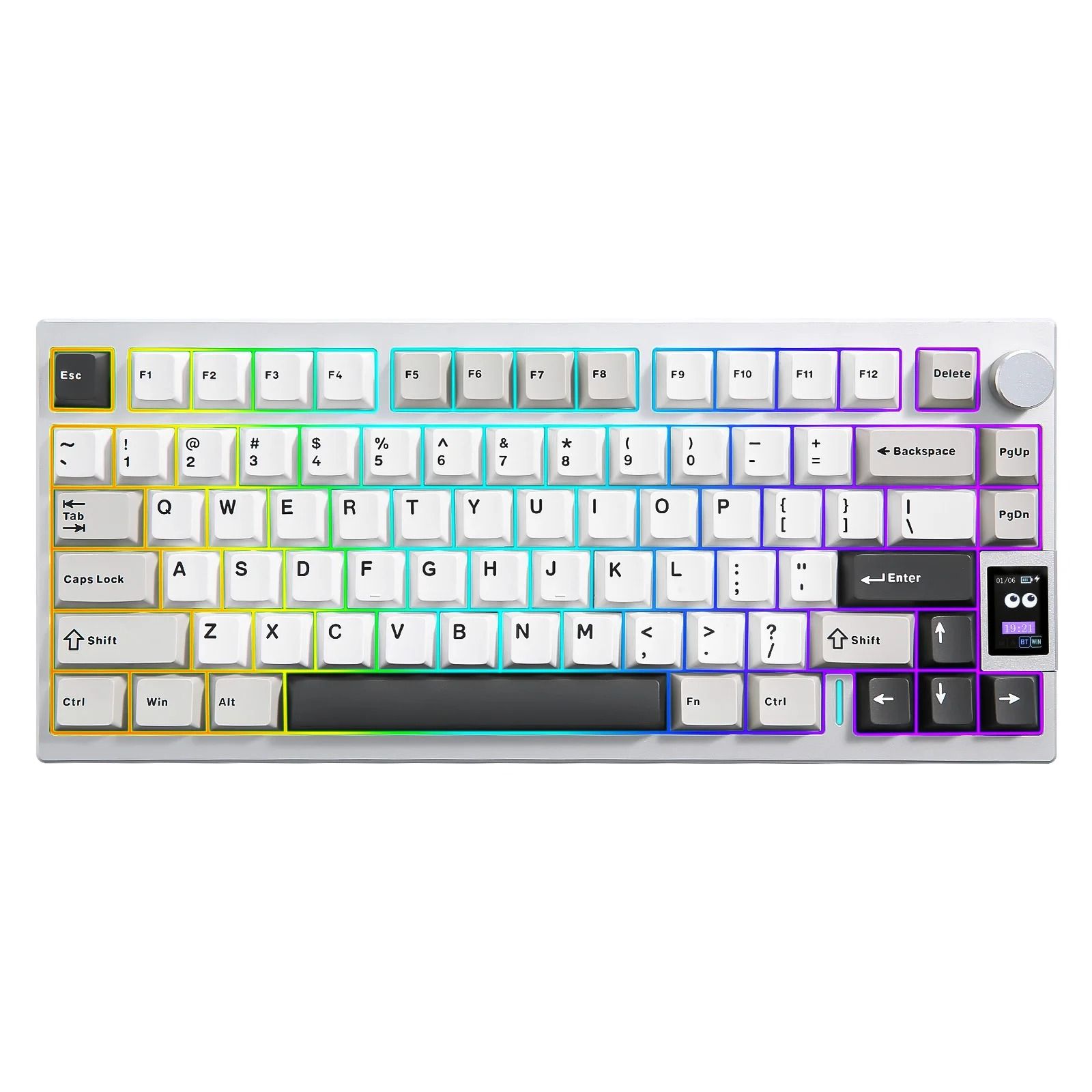 YUNZII AL80 Wireless Mechanical Keyboard Full Aluminum LCD D | Inspire ...