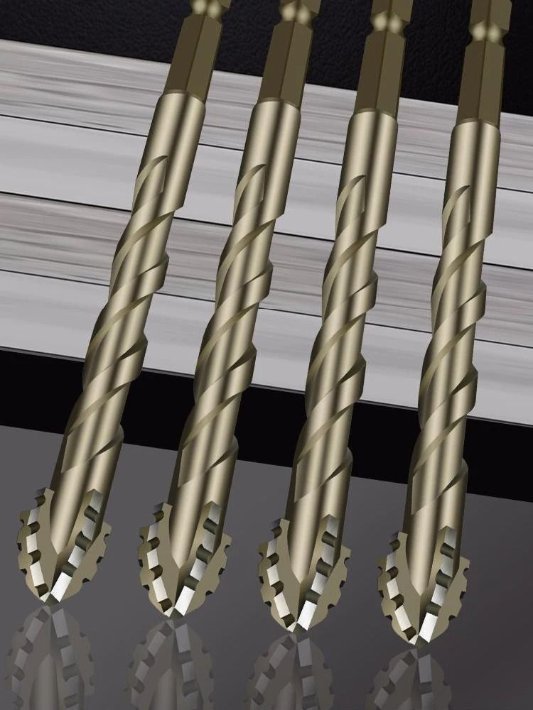 Four Edge Serrated Eccentric Drill Bit Set for Tile Glass an | Inspire ...