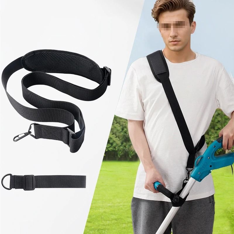 Black Adjustable Nylon Lawn Mower Harness Strap for Brush Cu | Inspire ...