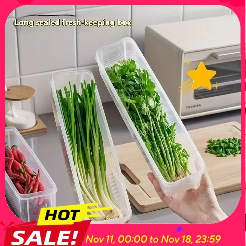 Refrigerator Fresh Keeping Storage Box Transparent Sealed Fo | Inspire ...