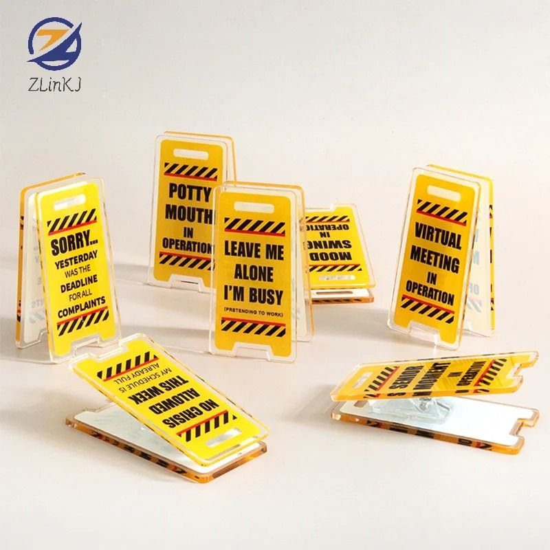 Mini Warning Board Acrylic Desk Sign Leave Me Alone Im Busy | Inspire ...
