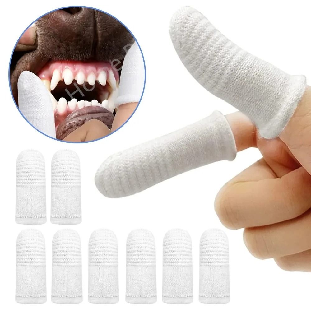 Pet Finger Toothbrush Two Finger Brushing Cots for Oral Care | Inspire ...